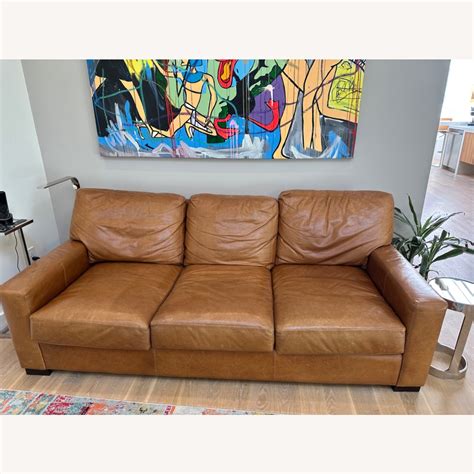 Pottery Barn Leather Sofa Aptdeco