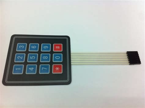 4×3 Matrix Array 12 Key Membrane Switch Keypad Fixmaster Electronics