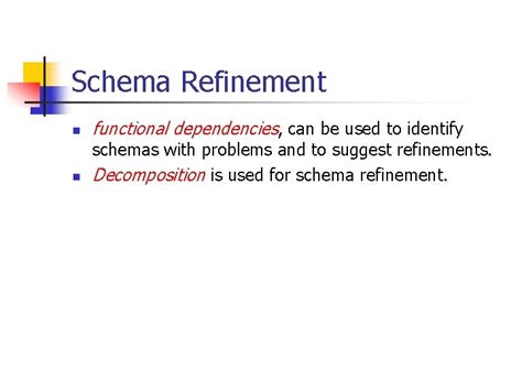 Lecture 5 Schema Refinement And Normal Forms Some