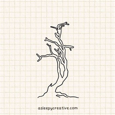 Cute And Easy Tree Drawing Ideas A Sleepy Creative