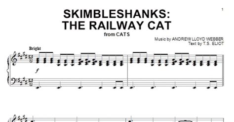Skimbleshanks The Railway Cat From Cats Piano Solo Sheet Music