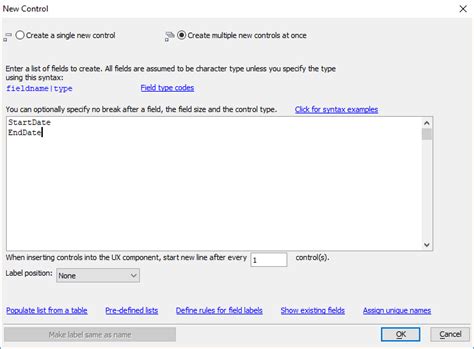 Alpha Anywhere Date Range Selector