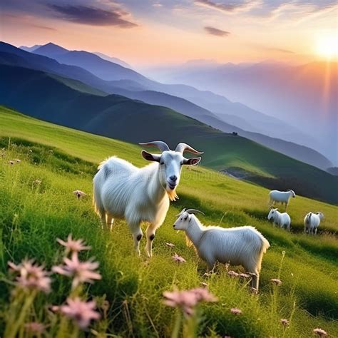 Goat Eating Grass Stock Illustrations 261 Goat Eating Grass Stock Illustrations Vectors