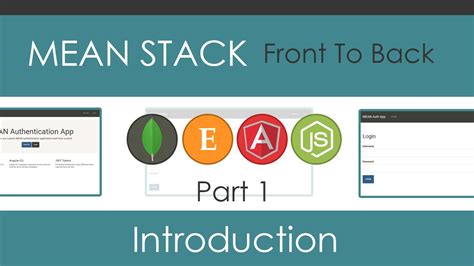 Mean Stack Front To Back Part 1 Project Introduction Youtube