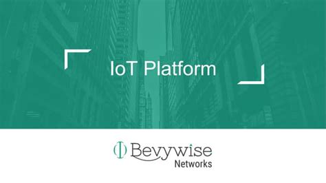 Bevywise Iot Platform Ppt