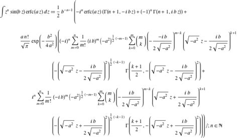 Complementary Error Function Integration