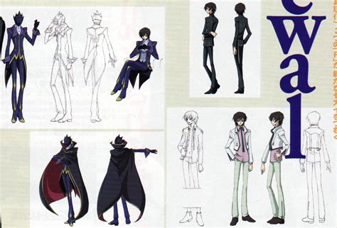 Safebooru 1boy Character Sheet Code Geass Concept Art Highres Lelouch