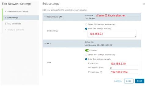 How We Can Change VCenter S VCSA Name Or IP Address Khoshraftar Com