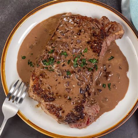 Best Steak Au Poivre Easy Steak Dinner With Creamy Sauce