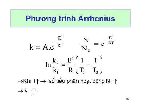 Phương Trình Arrhenius Khái Niệm Công Thức Và Bài Tập Về Phương