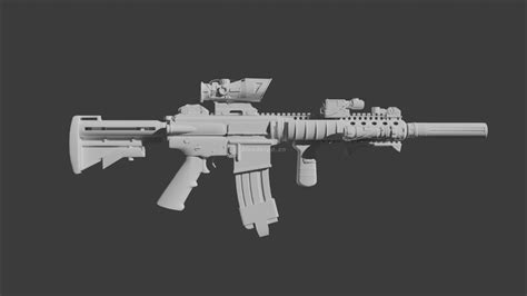 武器模型 Blender布的
