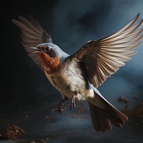 Premium Ai Image Swallow Close Up Photo Swallow Background