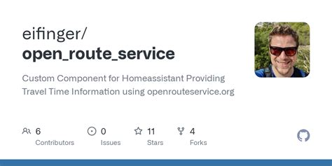 Github Eifinger Open Route Service Custom Component For Homeassistant Providing Travel Time