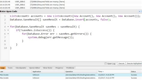 Apex Unable To Iterate Databasesaveresult List Salesforce Stack