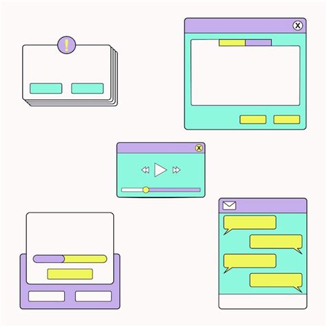 Premium Vector Ui Popup Notification Vector