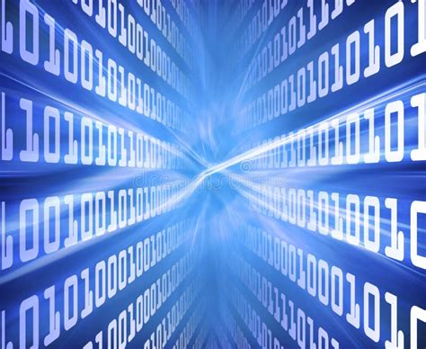 Binary Code Blue Energy Stock Illustration Illustration Of Board 493720