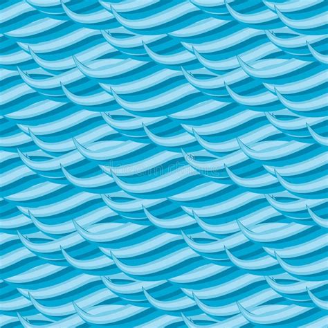 Seamless Repeating Background From Abstract Sea Waves Stock Vector Illustration Of Repeat