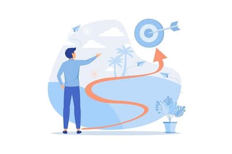 Premium Vector Strategic Management Businessman With Briefcase Arrow