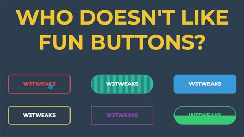 CSS Designed Buttons With Animated Hover Effects W3tweaks