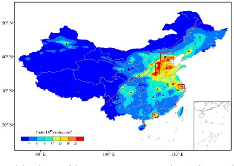 Figure 1 From The Spatial Temporal Variation Of Tropospheric No2 Over China During 2005 To 2018