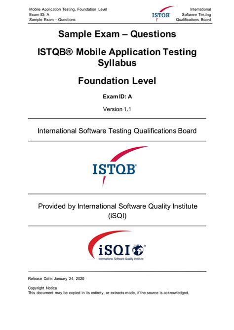 Istqb Performance Tester Sample Questions Answers Pdf
