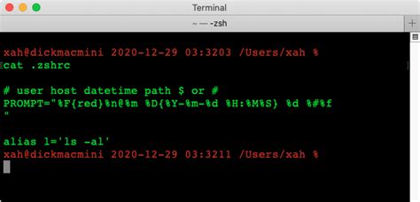 linux zsh prompt setup