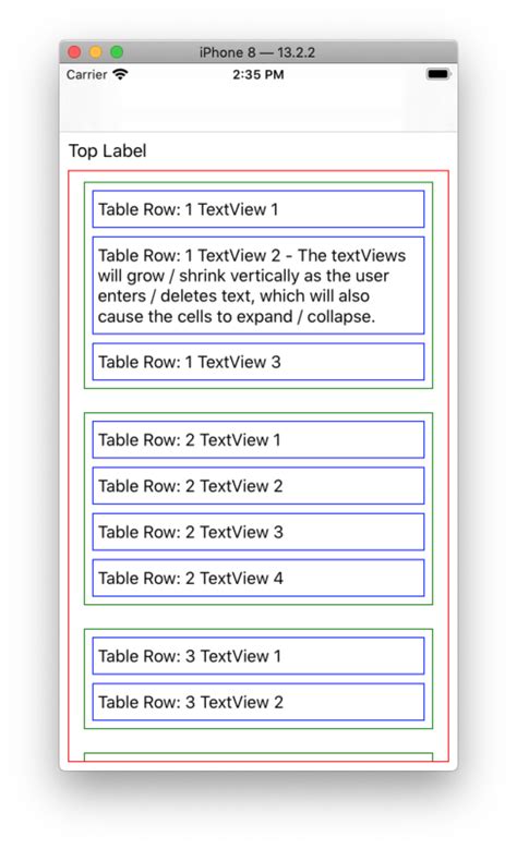 Ios How To Implement UITextView Inside UITableView Inside UITableView Swift Stack Overflow