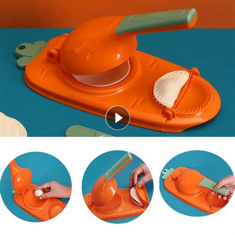 만두 제조기 Diy 키트 래퍼 프레서 수동 노동 절약 라비올리 엠파나다 반죽 스킨 몰더 기계 주방 가제트 2 In 1