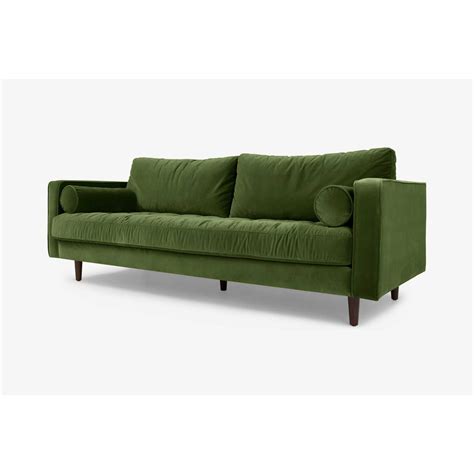 Scott 3 Seater Velvet Sofa Grass Green Velvet By Splendour Sofas