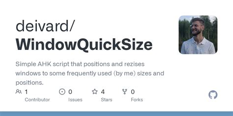 Github Deivardwindowquicksize Simple Ahk Script That Positions And