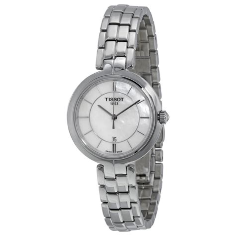 Tissot Flamingo Mother Of Pearl Dial Ladies Watch T0942101111100