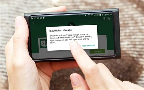 how to solve insufficient space issues on android dignited