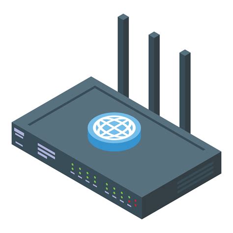 Wifi Router Vpn Icon Isometric Vector Network Server Vector Art At Vecteezy