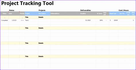 Tracking Excel Template Excel Templates