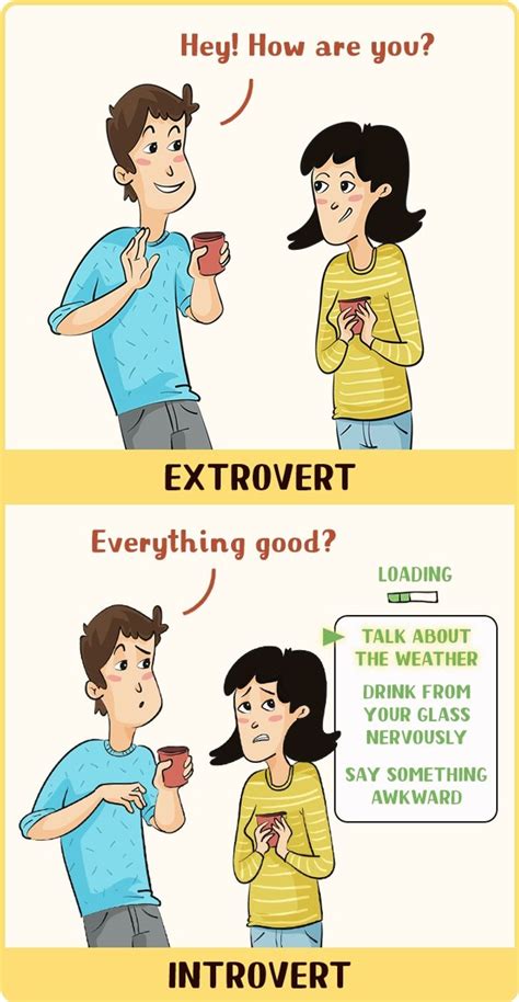 12 Illustrations Showing How Introverts And Extroverts See The World Bright Side