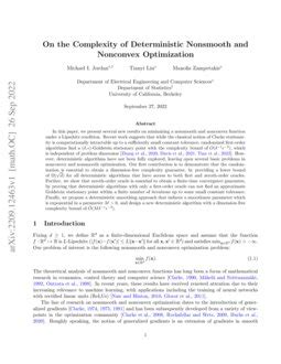 On The Complexity Of Deterministic Nonsmooth And Nonconvex Optimization Deepai