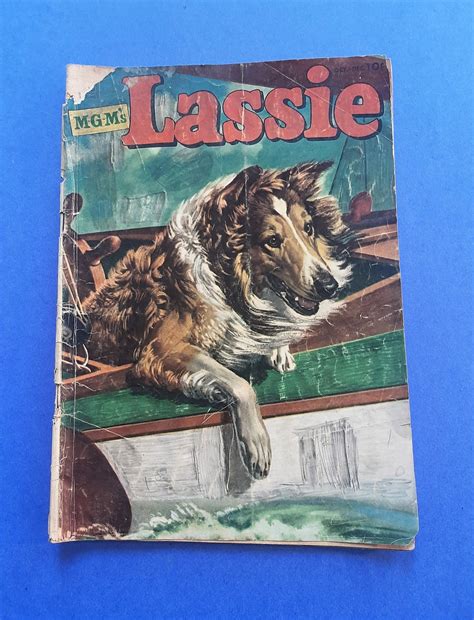 Lassie Comic Book 9 Dell Oct Dec 1952 Silver Age Comics Mgm Lassie Comic Book Vintage Comics
