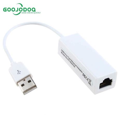 Goojodoq Usb 2 0 High Speed Rj45 Ethernet Network Lan Adapter Card Lazada Ph