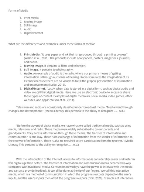 2nd Sem Media Information Literacy For Grade 12 Shs Pdf Mass Media