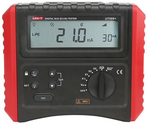 Ut586 Tester Wyłączników Rcd Elcb Do Jednofazowych I Trójfazowych Urządzeń Uni