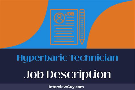 Hyperbaric Technician Job Description Updated For 2026
