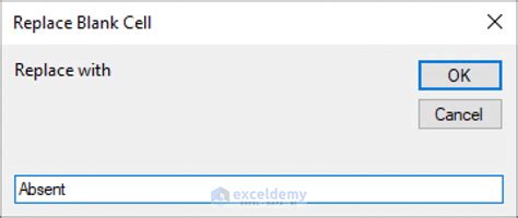 Excel Vba To Replace Blank Cells With Text 3 Examples Exceldemy