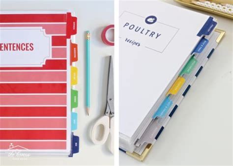 Printable Binder Covers And Tabs The Homes I Have Made