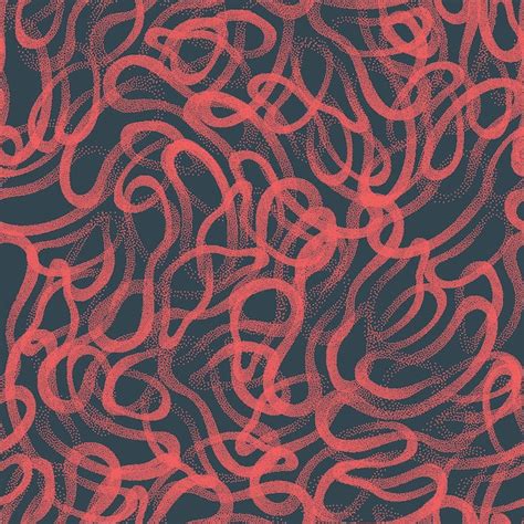 Premium Vector Trendy Seamless Pattern Intricate Structure Stippled Texture Turquoise Abstract