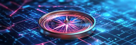 Digital Compass Navigation Symbolizing Guidance In The Complex