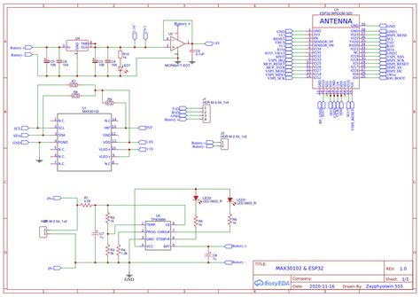 Max30102 And Esp32 Easyeda