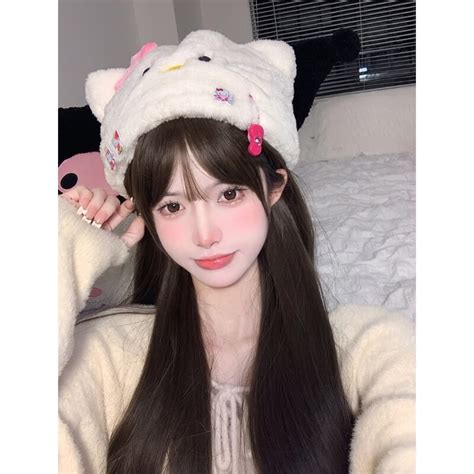 Kawaii Hello Kitty Fluffy Hat Cutiekill