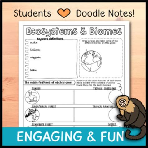Ecosystems And Biomes Doodle Notes Worksheets Ecological Succession