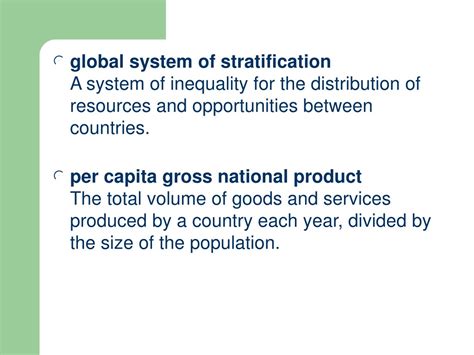 Ppt Global System Of Stratification In Modern World Economics