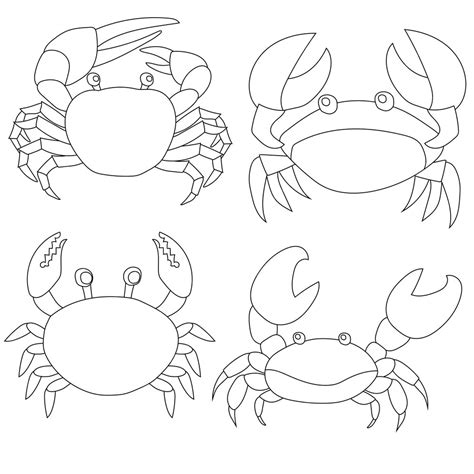 Krabben Clipart Wassertiere Und Meerestiere Clipart Premium Vektor